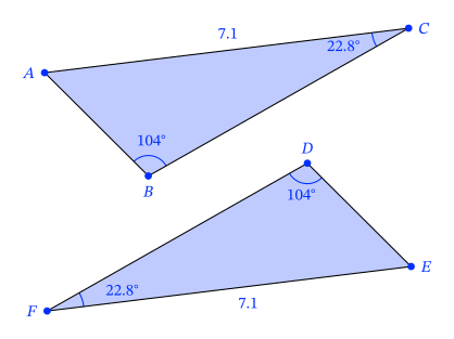 Lesson: Congruence of Triangles: ASA and AAS | Nagwa