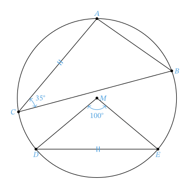 Leçon : Relations entre les cordes et le centre d'un cercle | Nagwa