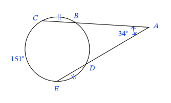 Lesson: Angles of Intersecting Lines in a Circle | Nagwa