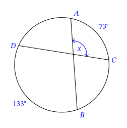 Lesson: Angles of Intersecting Lines in a Circle | Nagwa