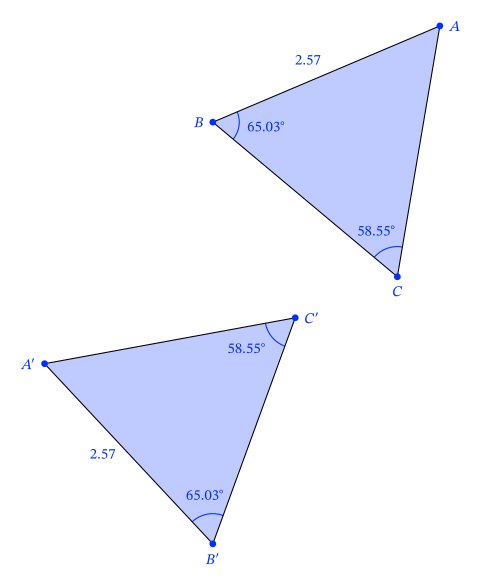 Lesson: Congruence of Triangles: ASA and AAS | Nagwa
